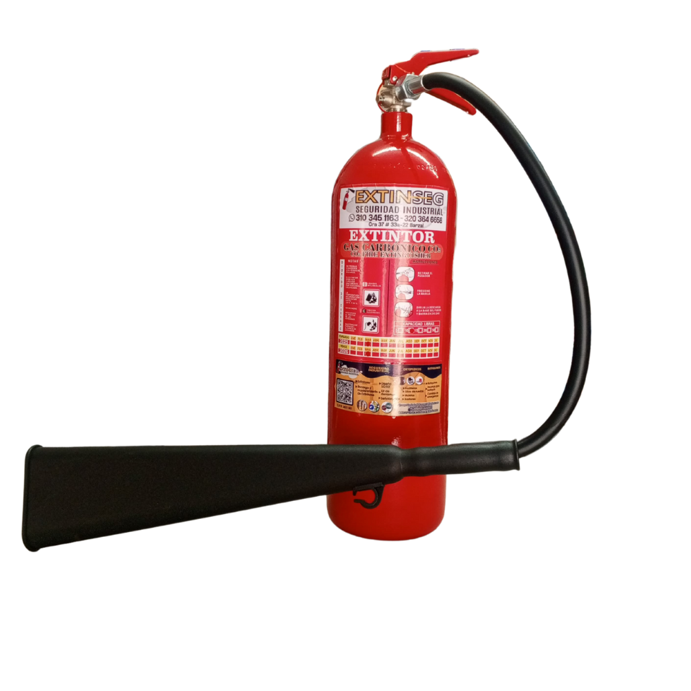 Extintor de gas carbónico 10Lb – Extinseg – Extintores y ortopedicos en ...